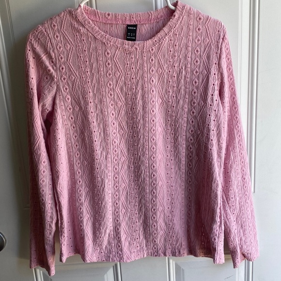 SHEIN | Tops | Shein Floral Pink Top | Poshmark
